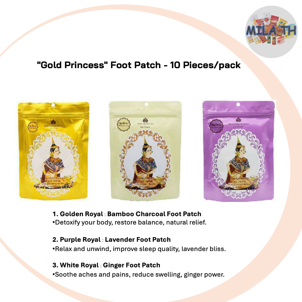 "Gold Princess" Foot Patch - 10 Pieces/pack | Shopee Singapore
