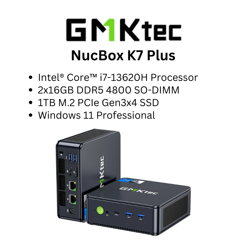 [SG] GMKTec NucBox K7 Plus Intel i7-13620H mini pc 32GB DDR4 1TB ssd ...