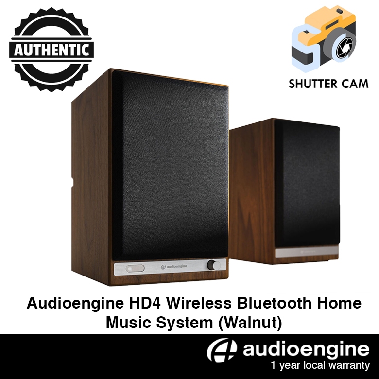 Audioengine HD4 Wireless Bluetooth Home Music System (Walnut) | Shopee ...