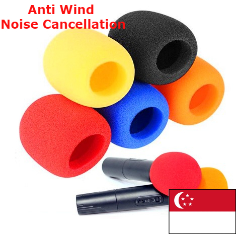 (SG Seller) Noise Cancellation Anti Wind Microphone Mic Sponge Foam ...