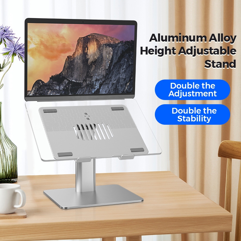 Smart Ergo Height Adjustable+Angle Adjustable Laptop Stand | Aluminium ...