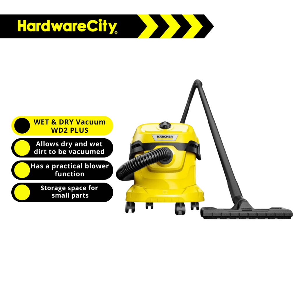 Karcher WD2 Plus Wet & Dry Vacuum Cleaner | Shopee Singapore