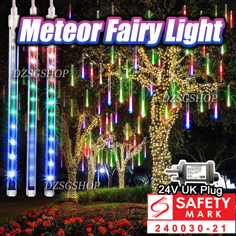 50CM 8 Tubes Curtain Decorative Light Meteor Shower LED light Wedding ...