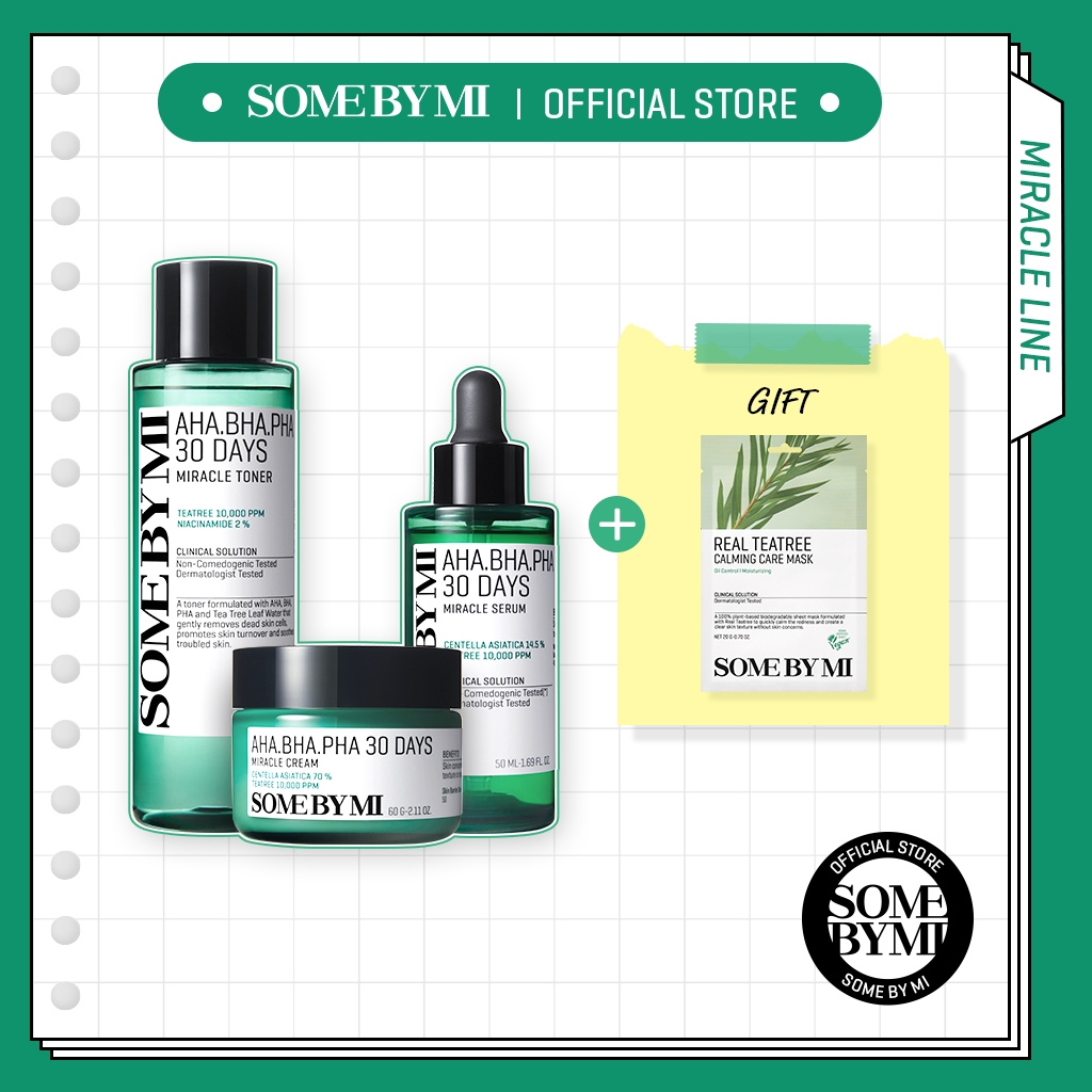 SOMEBYMI AHA-BHA-PHA 30 Days Miracle 3 STEP set, 150ml, 50ml, 60g ...