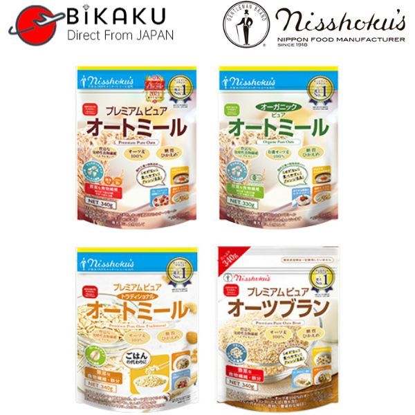 Nisshoku Premium Pure Oatmeal ORGANIC PURE OATS PREMIUM PURE OATS BRAN 🇯🇵【Direct from Japan ...