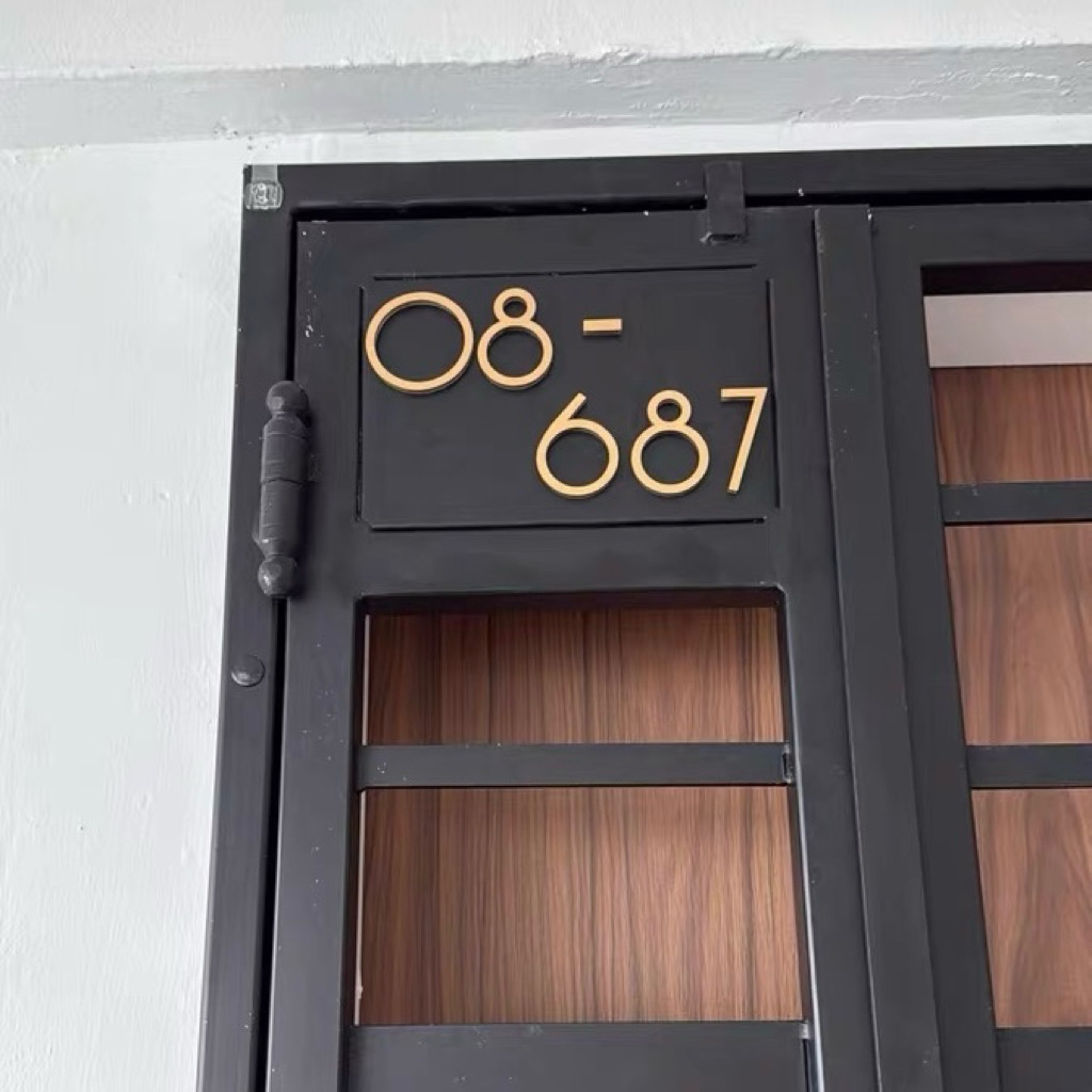 Customised Unit Sign door sign/unit number signage Customised Door Unit ...