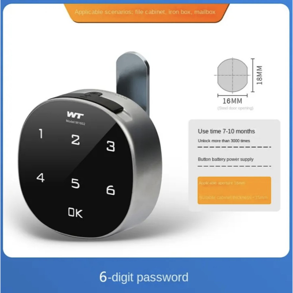 🔥【READY STOCK】🔥 Universal Mini Digital Lock Smart Scramble Pin Code ...