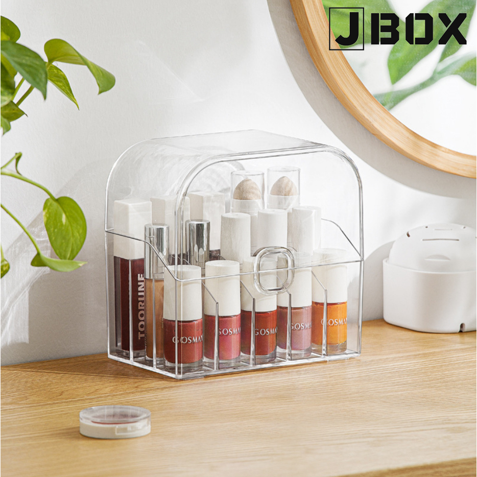 Clear Lipstick Storage Box / 15 Slots Organiser Box (JBox) | Shopee ...