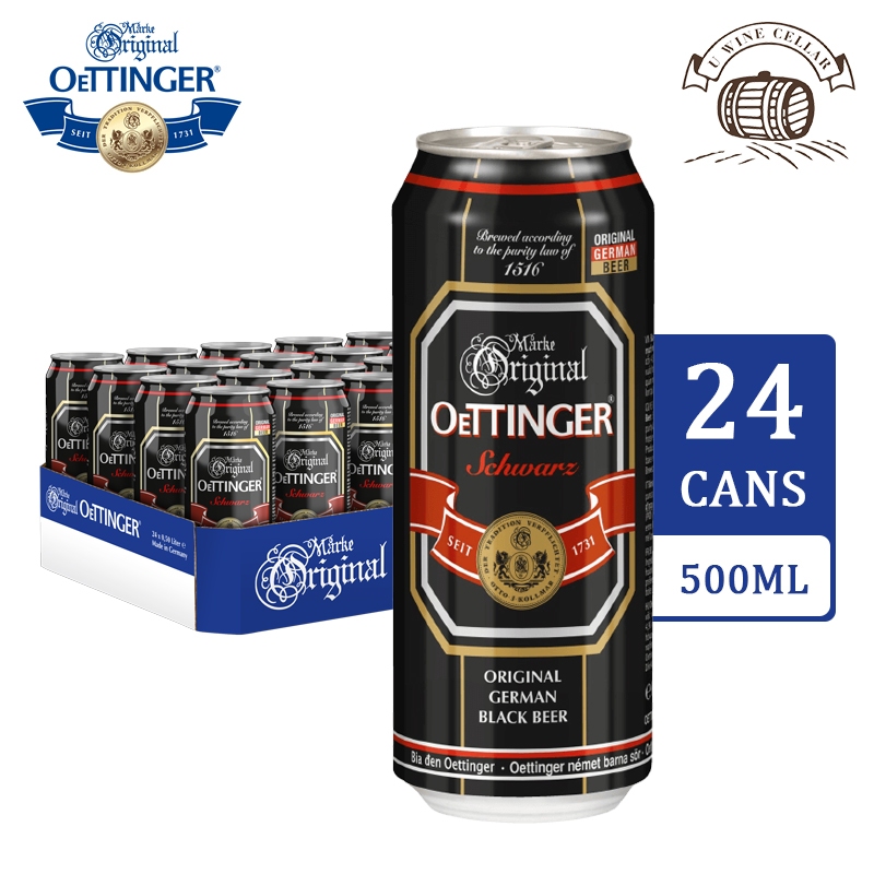 Oettinger Schwarzbier Beer Can, 24 x 500ml | Shopee Singapore