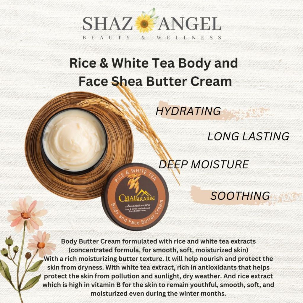 (Exclusive Series) Rice & White Tea Body and Face Shea Butter Cream (SG ...