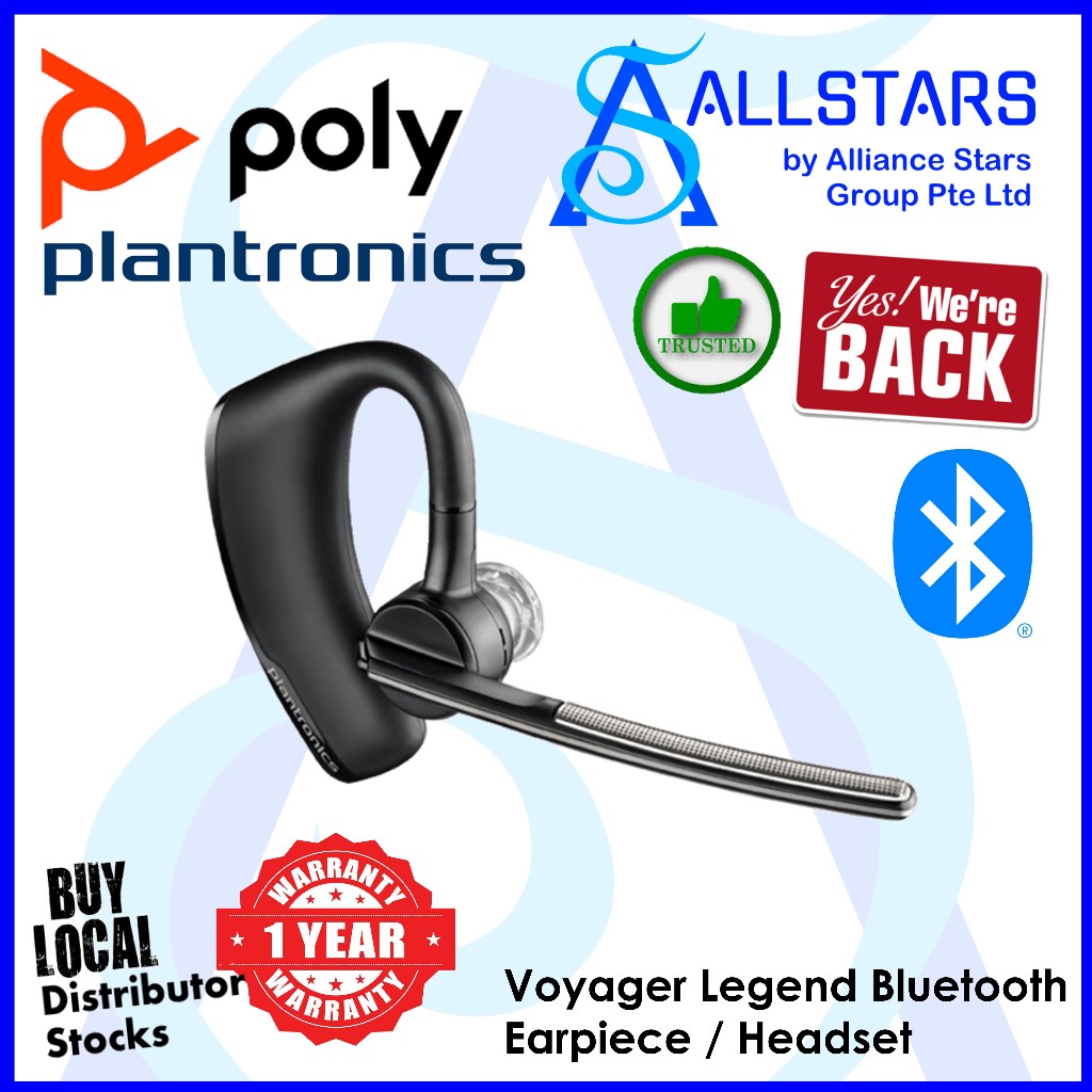 (ALLSTARS) Poly / Plantronics Voyager Legend Bluetooth Earpiece ...