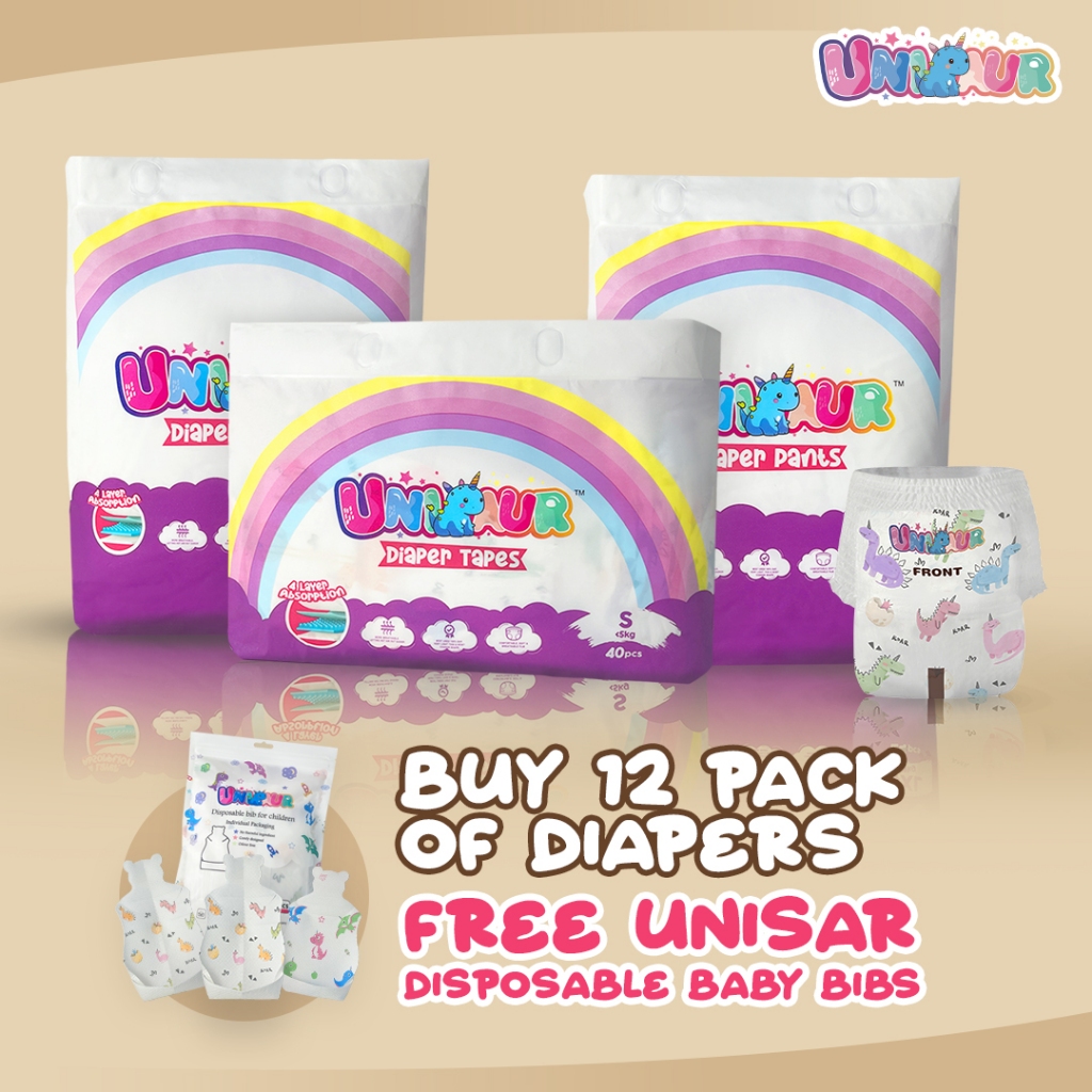 Local Brand |UNISAUR Cute Ultra-Thin Airy Full SAP Pants Diapers ...