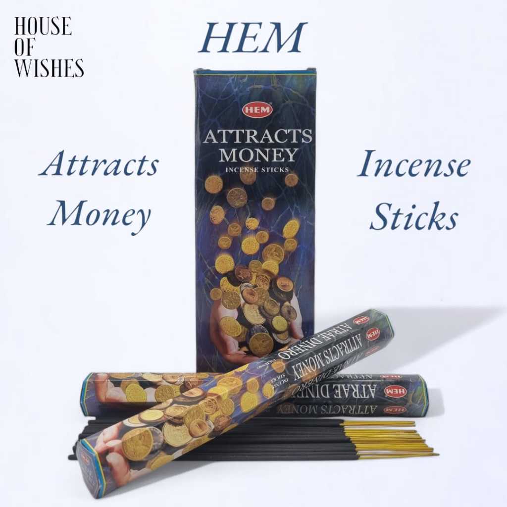 HEM - Attracts Money Incense Sticks (20 Sticks Per Box) | Shopee Singapore