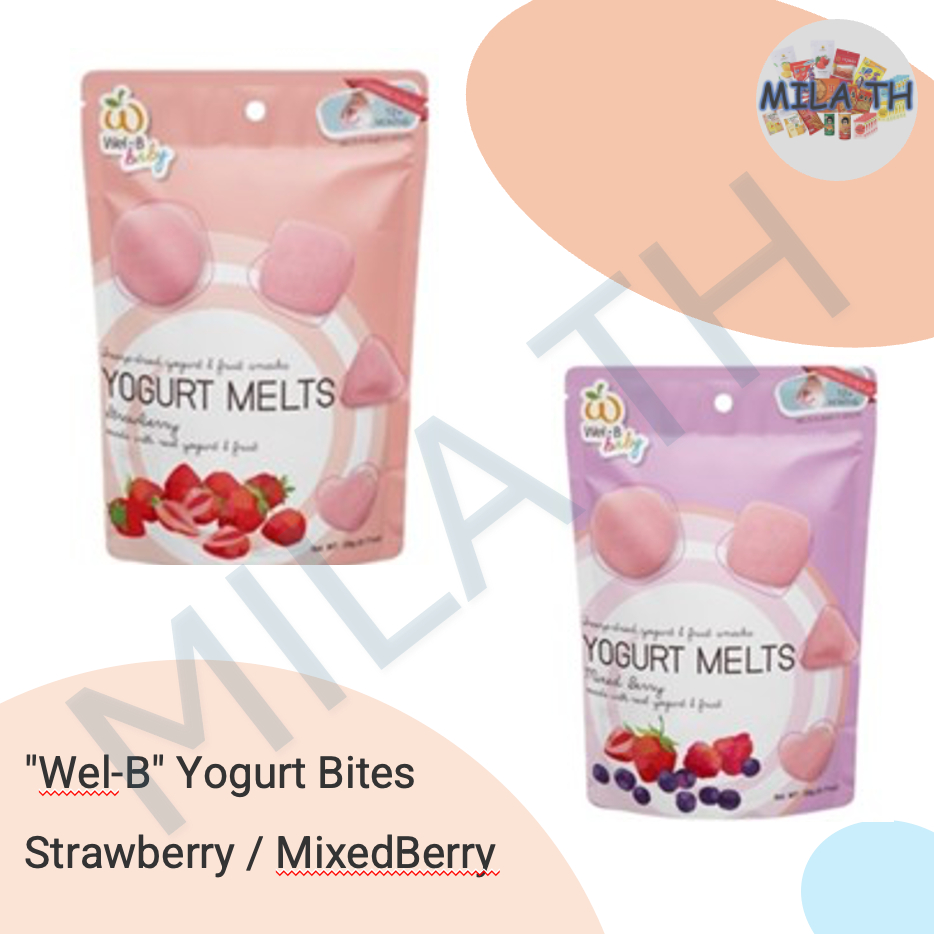 "Wel-B" Yogurt Bites - 20 Gram (Strawberry / MixedBerry) : suitable for ...