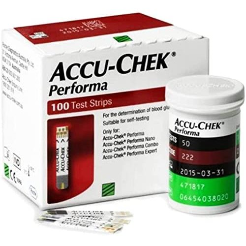 Accu Chek performa test strips 100 Diabetes Glucose Test Strip expiry ...