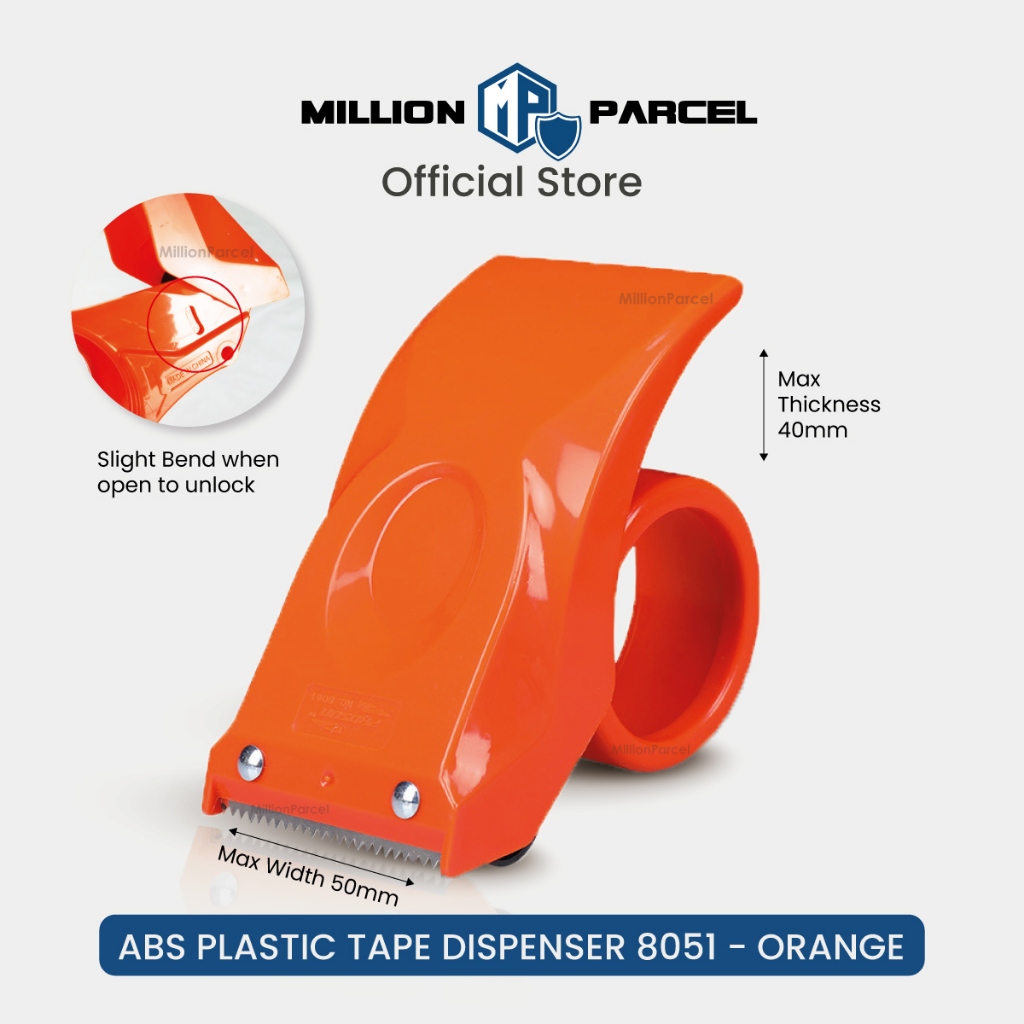 MillionParcel Metal Tape Cutter Dispenser | Plastic Tape Holder ...