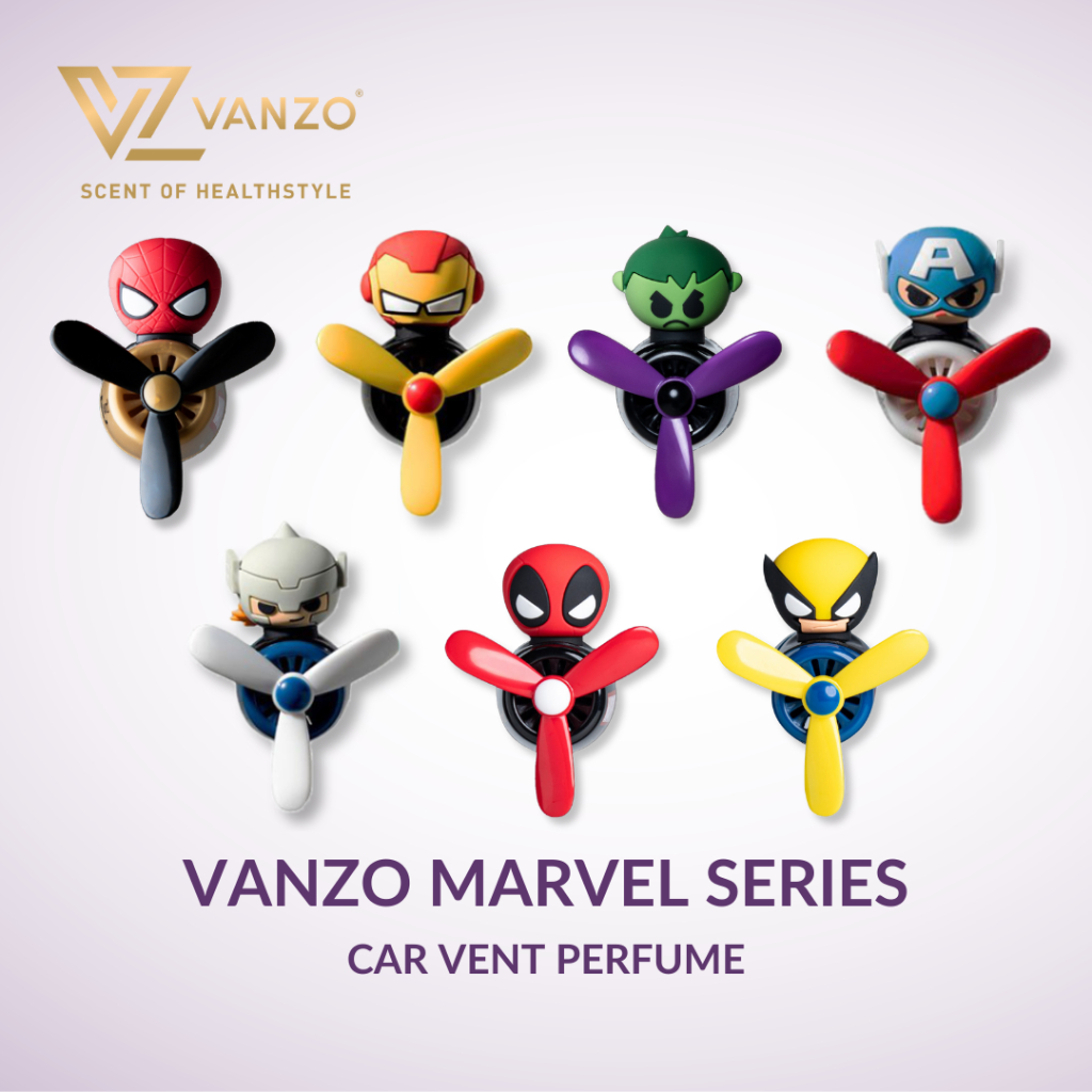 VANZO MARVEL SERIES CAR VENT PERFUME | Shopee Singapore