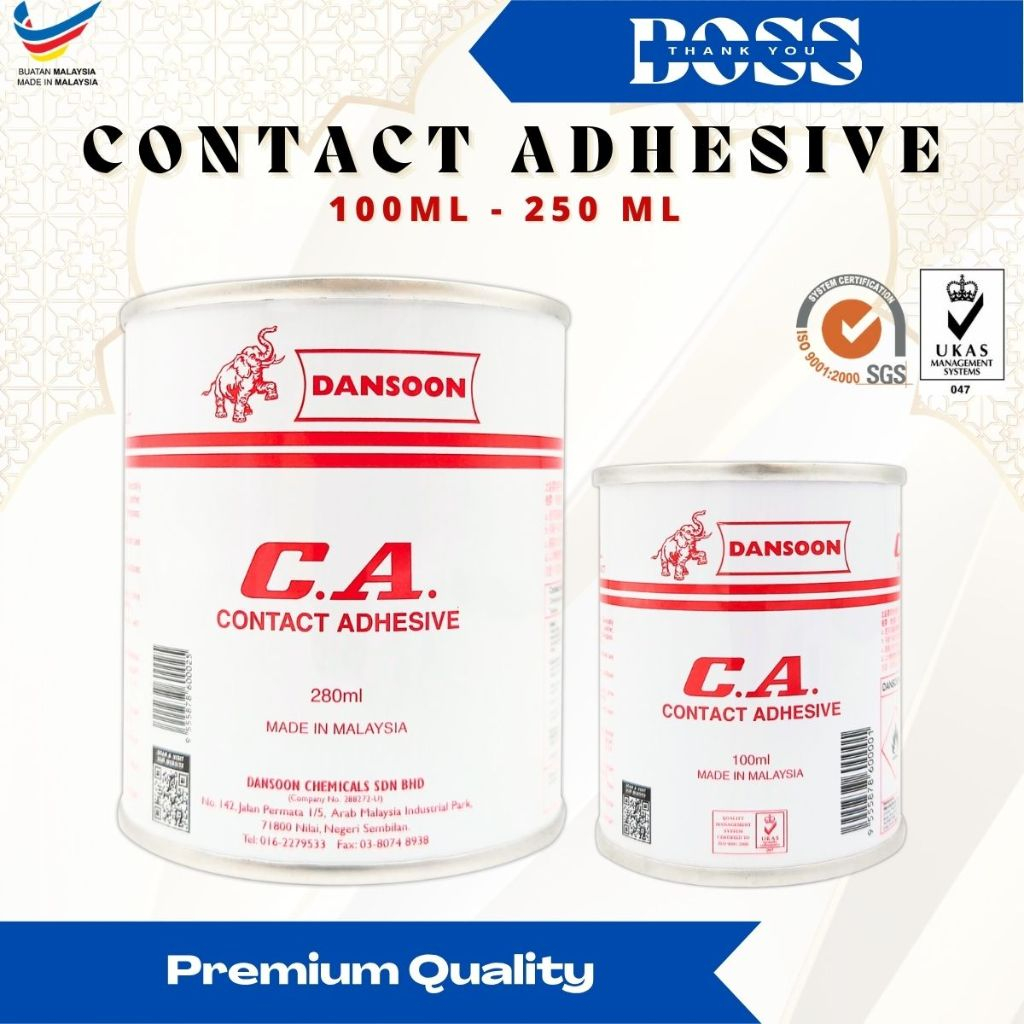 DANSON CA Contact Adhesive Gam Formica Glue (100ml/250ml) | Shopee ...