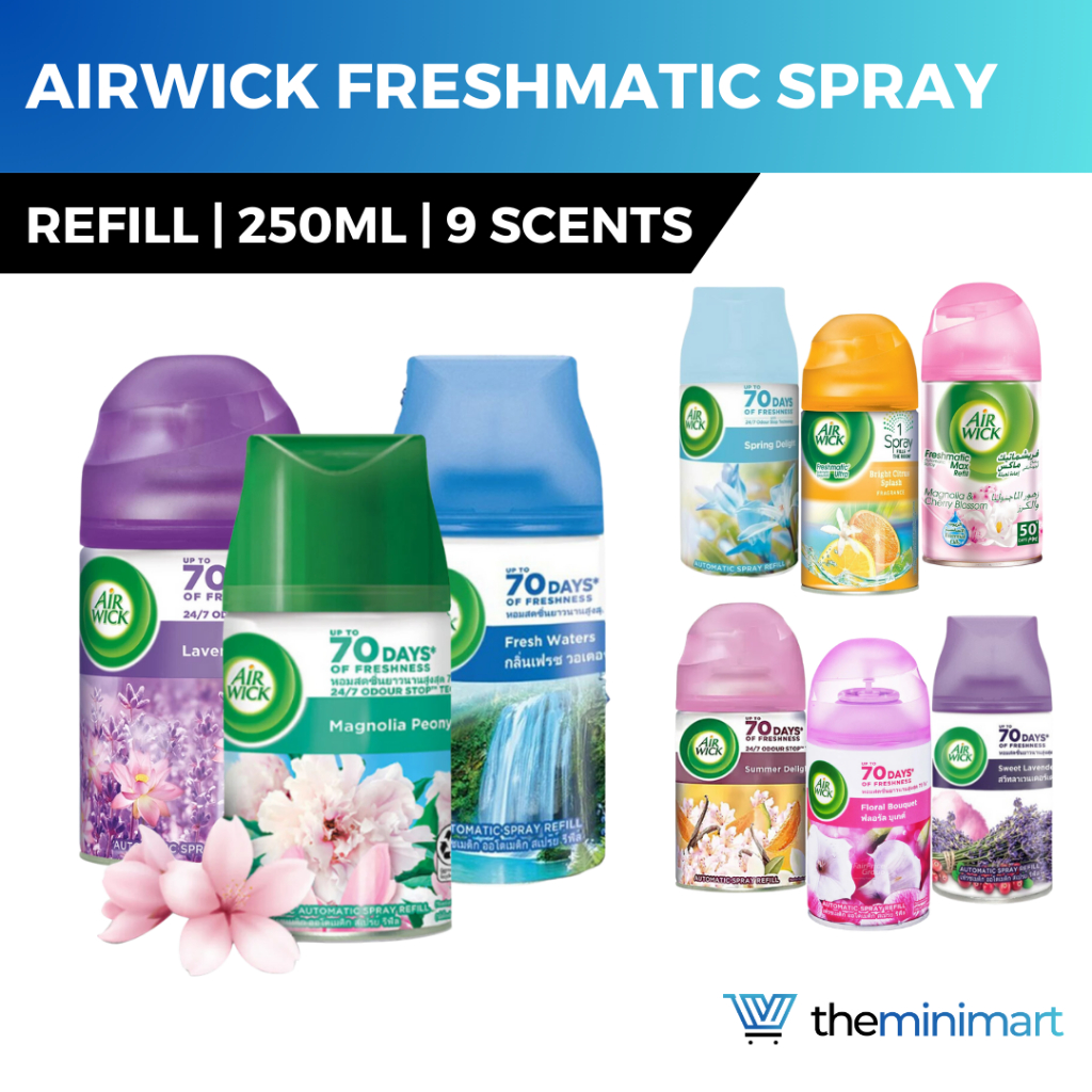 Airwick Freshmatic Spray Refill - 250ml, Long-lasting, Refreshing ...
