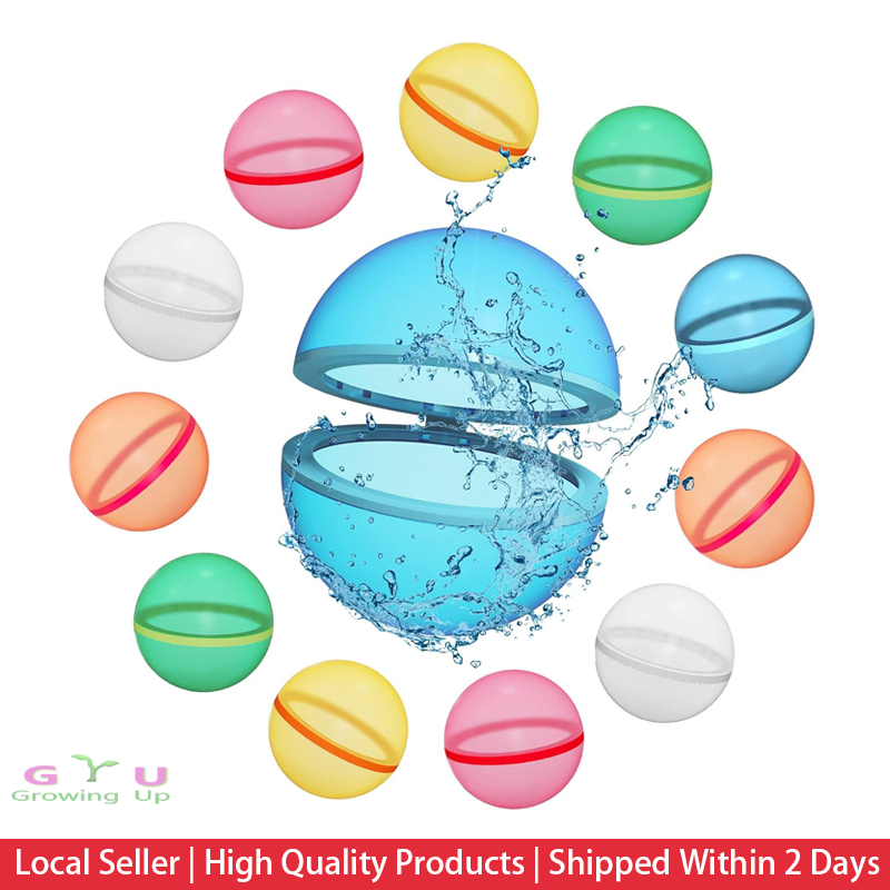 GU [SG STOCK] Reusable Water Balloons Magnetic Water Ball Automatic ...