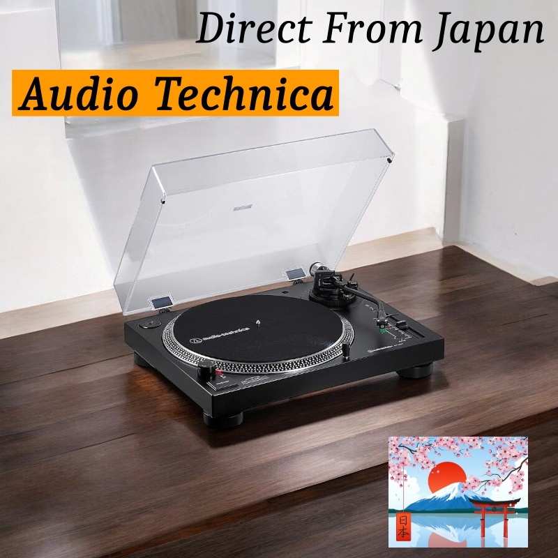 Audio-Technica Record Player Direct Drive with Bluetooth, wired USB ...