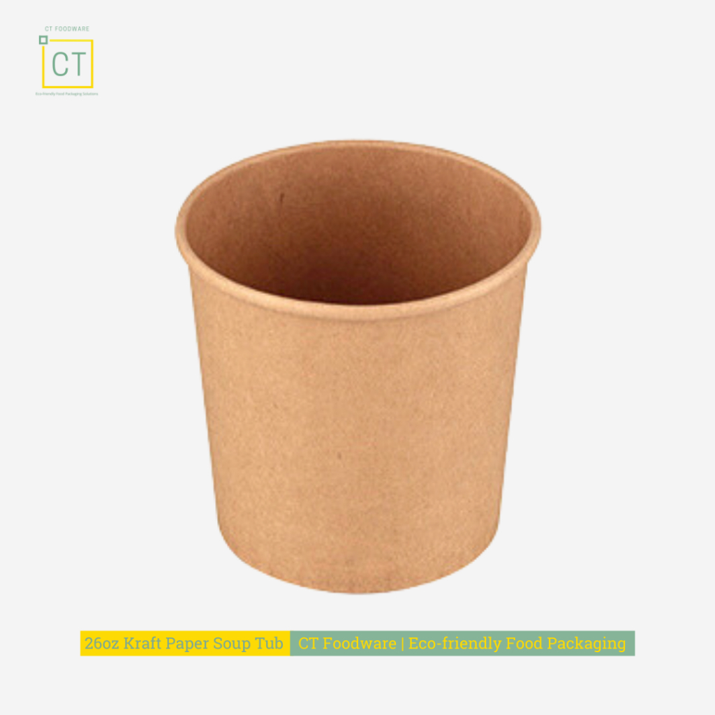 26oz Kraft Paper Soup Tub ( 500pcs/ctn ) | Shopee Singapore