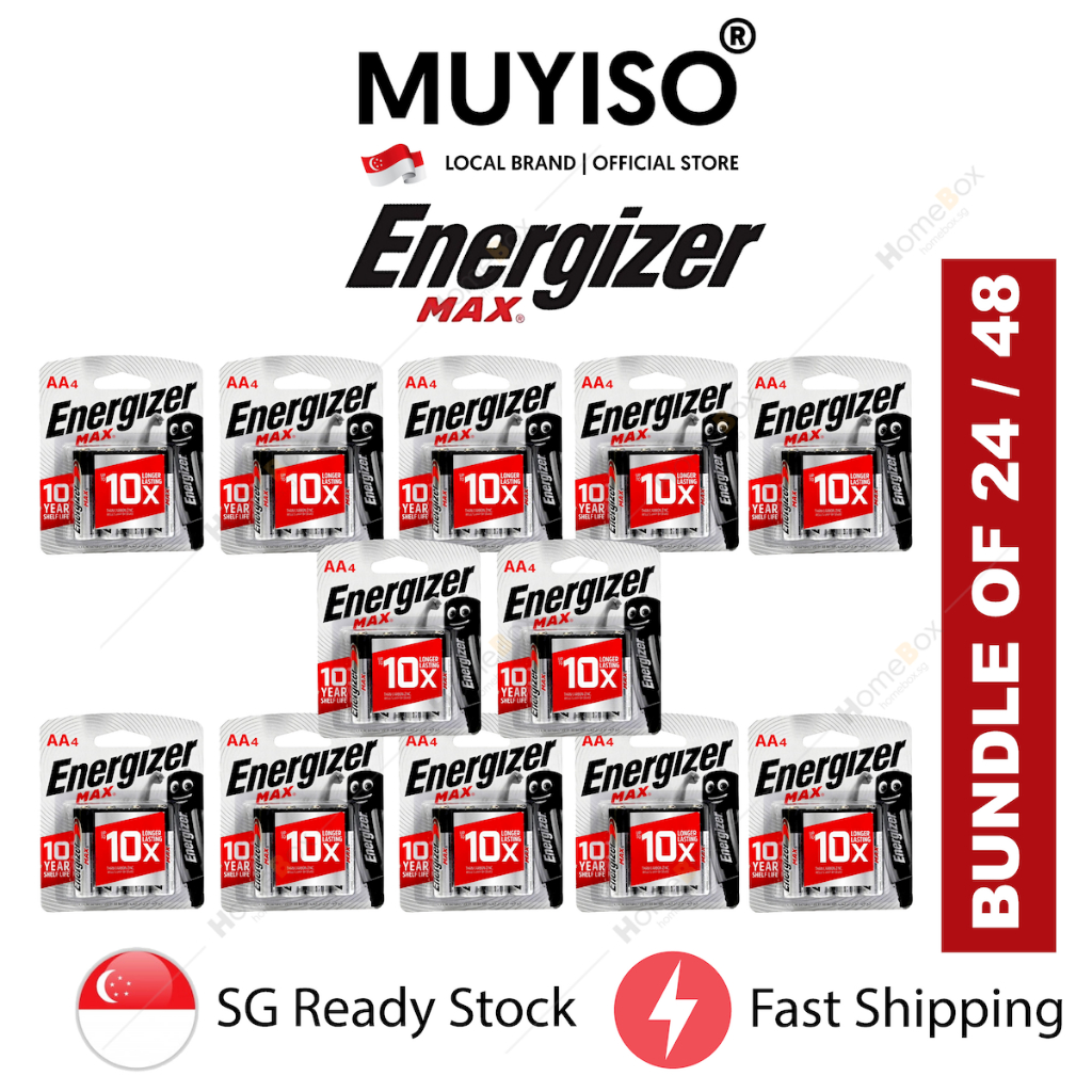 🪫 ENERGIZER 🇸🇬 [BUNDLE OF 24/48] AA/AAA MAX BATTERY | Alkaline ...