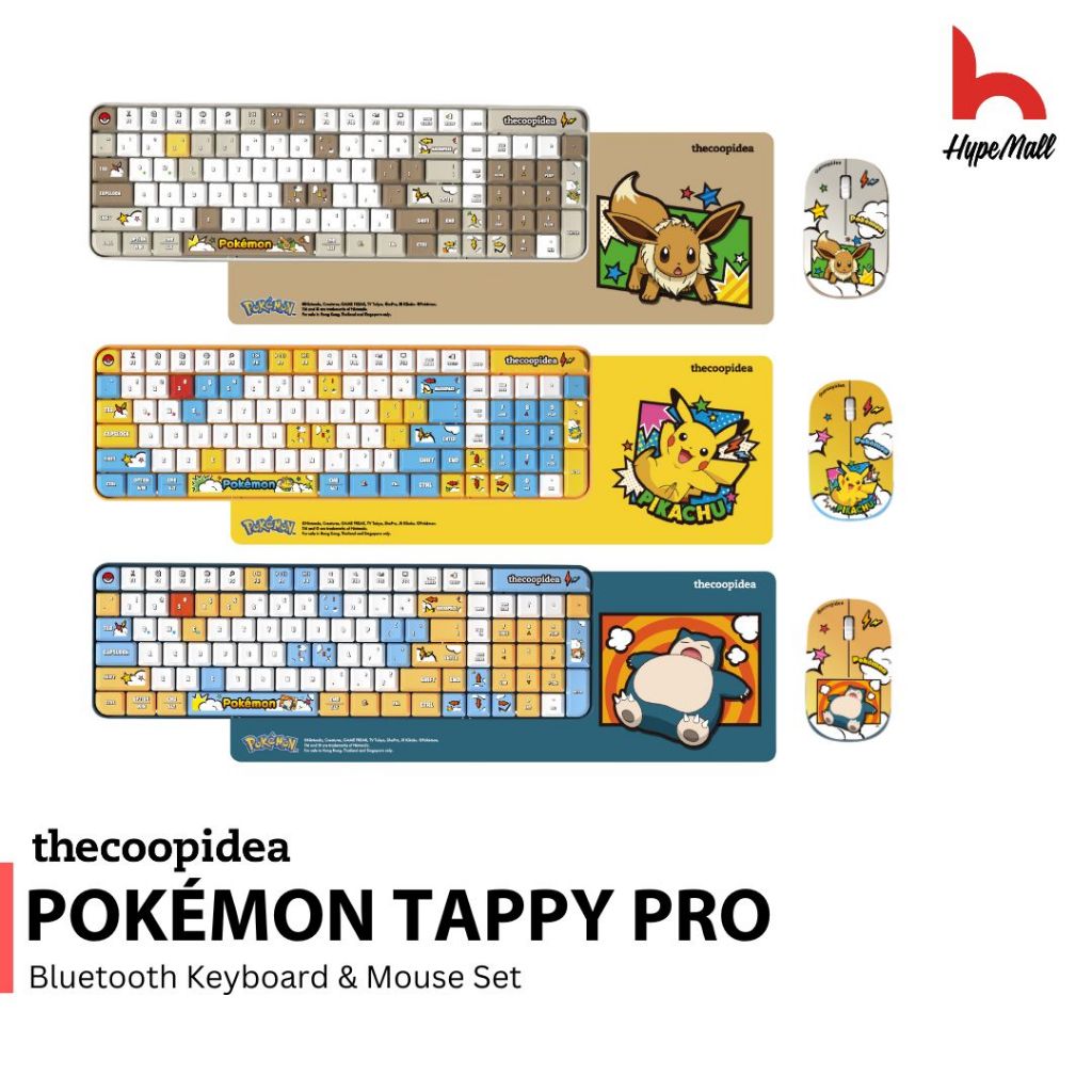 thecoopidea Pokémon Tappy Pro Wireless Keyboard and Mouse Set | Shopee Singapore