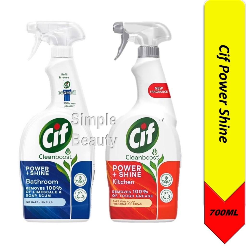 Cif Power Shine Anti-Bac Multi-Purpose Spray / Bathroom Kitchen Cleaner ...
