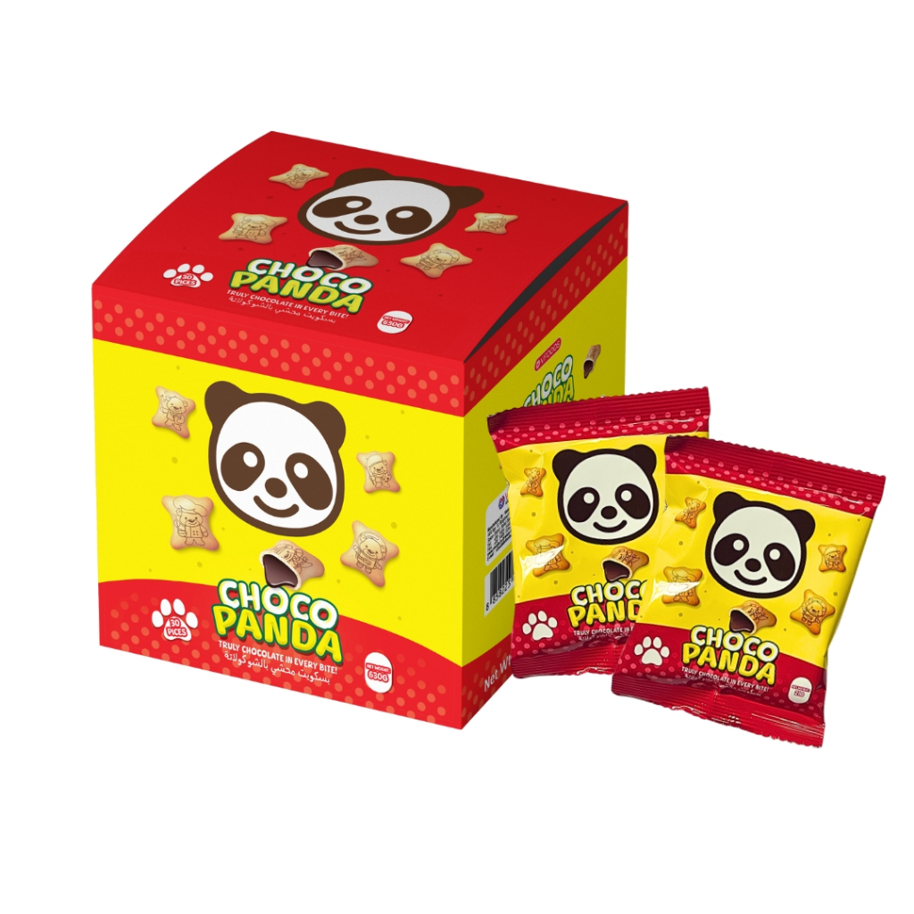 VFoods Choco Panda Biscuits Box 21g x 30 packets Ready Stock | Shopee ...