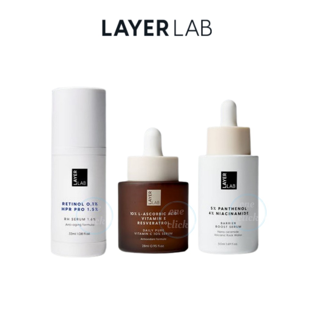Layer Lab Serum Series Retinol / Vitamin C / Niacinamide Barrier Boost ...