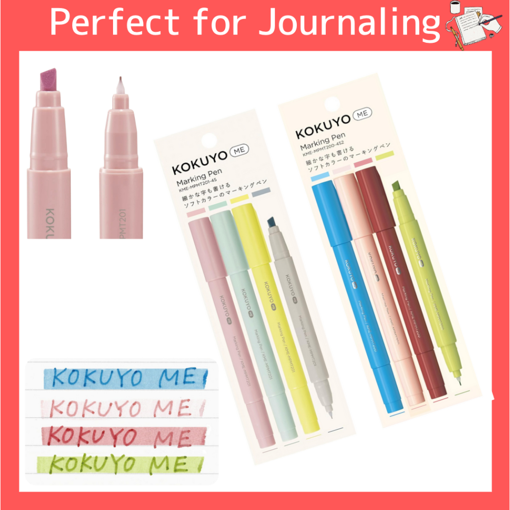 KOKUYO Dual Tip Highlighter and Marker Set - Assorted Colors Popular in ...