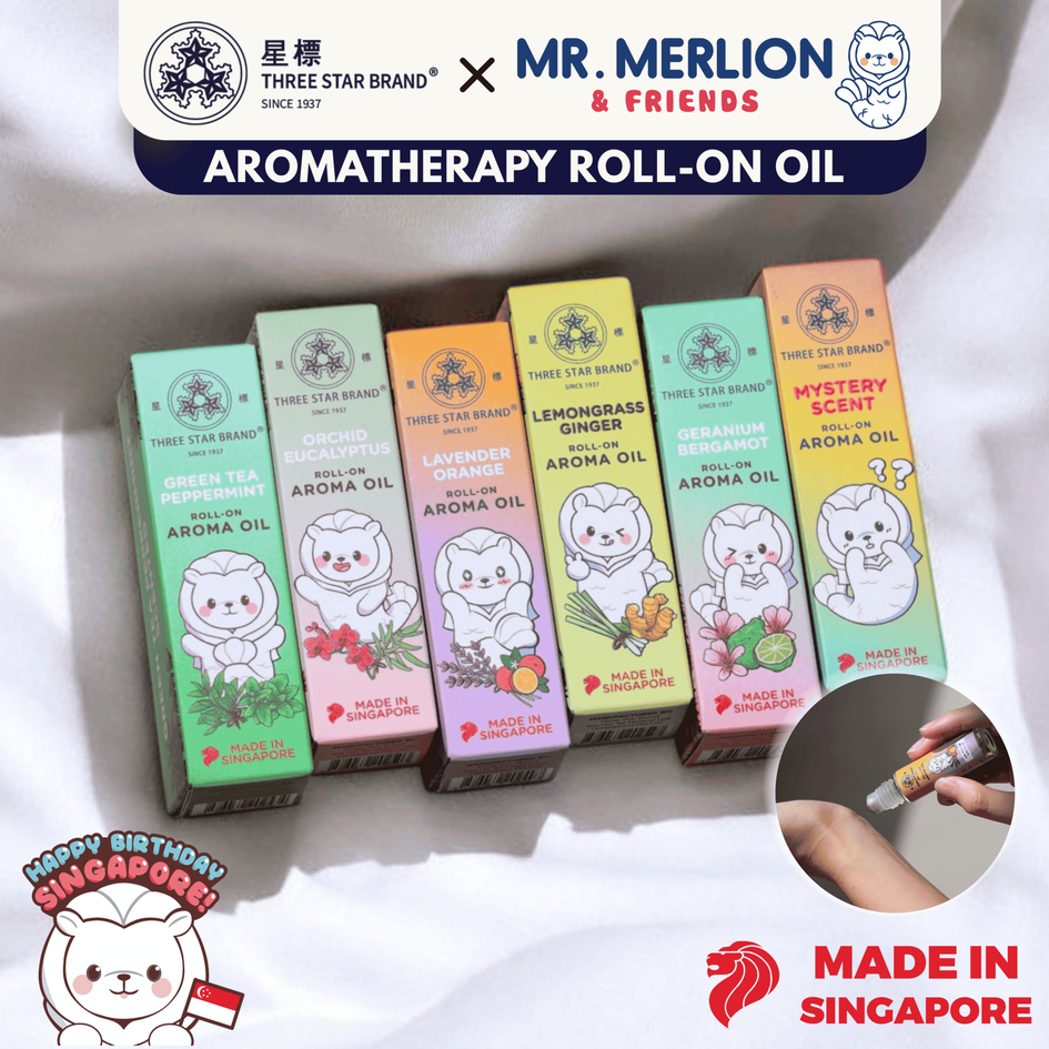 Three Star Brand x Mr Merlion SG60 Limited Edition Aromatherapy Oil ...