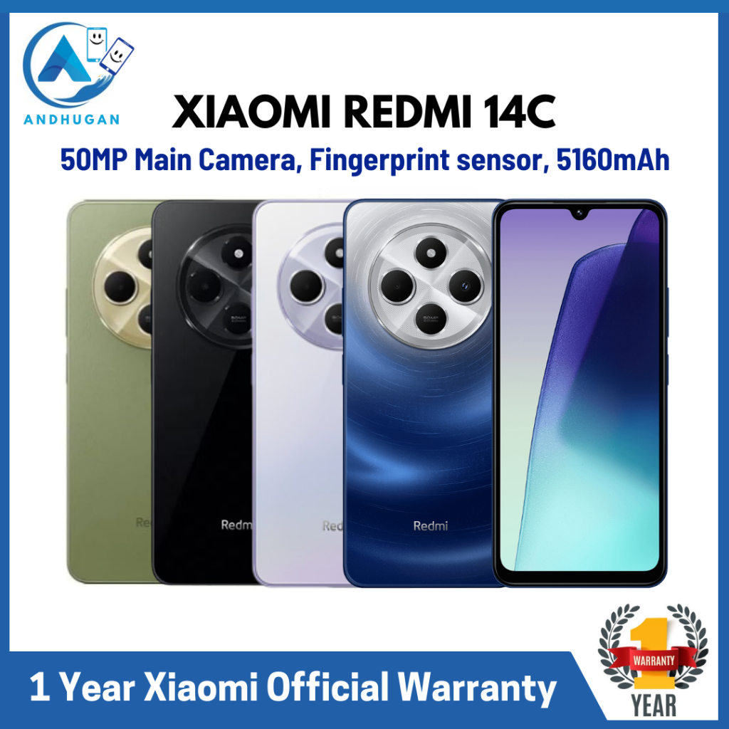 Xiaomi Redmi 14C 4G (8GB RAM + 256GB Storage | Brand new | 18W Fast ...