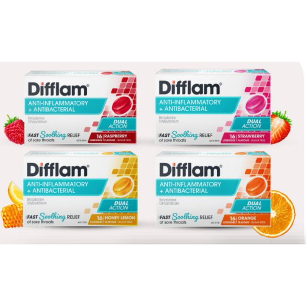 Taste Difflam The Soothing Relief Throat Candy Lozenges Drops (AU ...