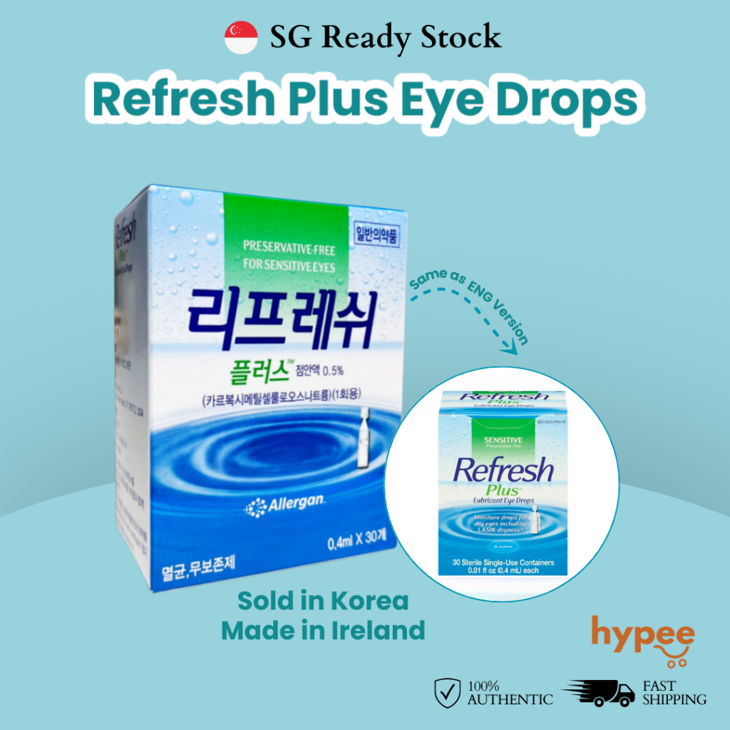 [SG Stock] Refresh Plus Eye Drops 30s X 0.4ml / Eyes Care by Allergan ...
