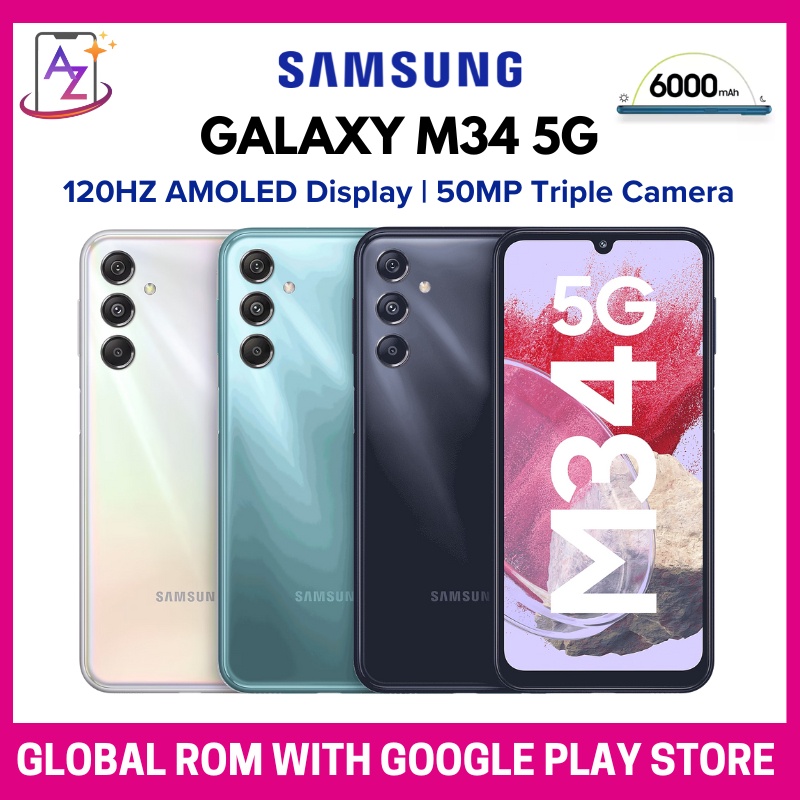 Samsung Galaxy M34 5G (8GB, 128GB ROM) 6000mAh Battery | 120Hz AMOLED Display & 50MP OIS Camera ...