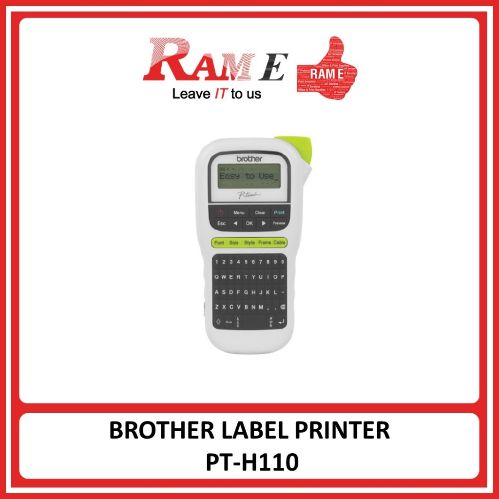 Brother PT-H110 Portable Handheld Label Printer | Shopee Singapore