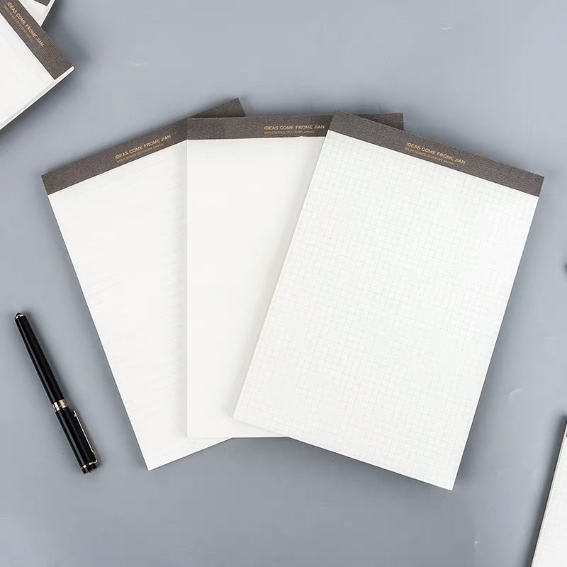 A5/B5/A4 Grid Line Blank PP Cover Writing Pad Notepad Sketch Book ...