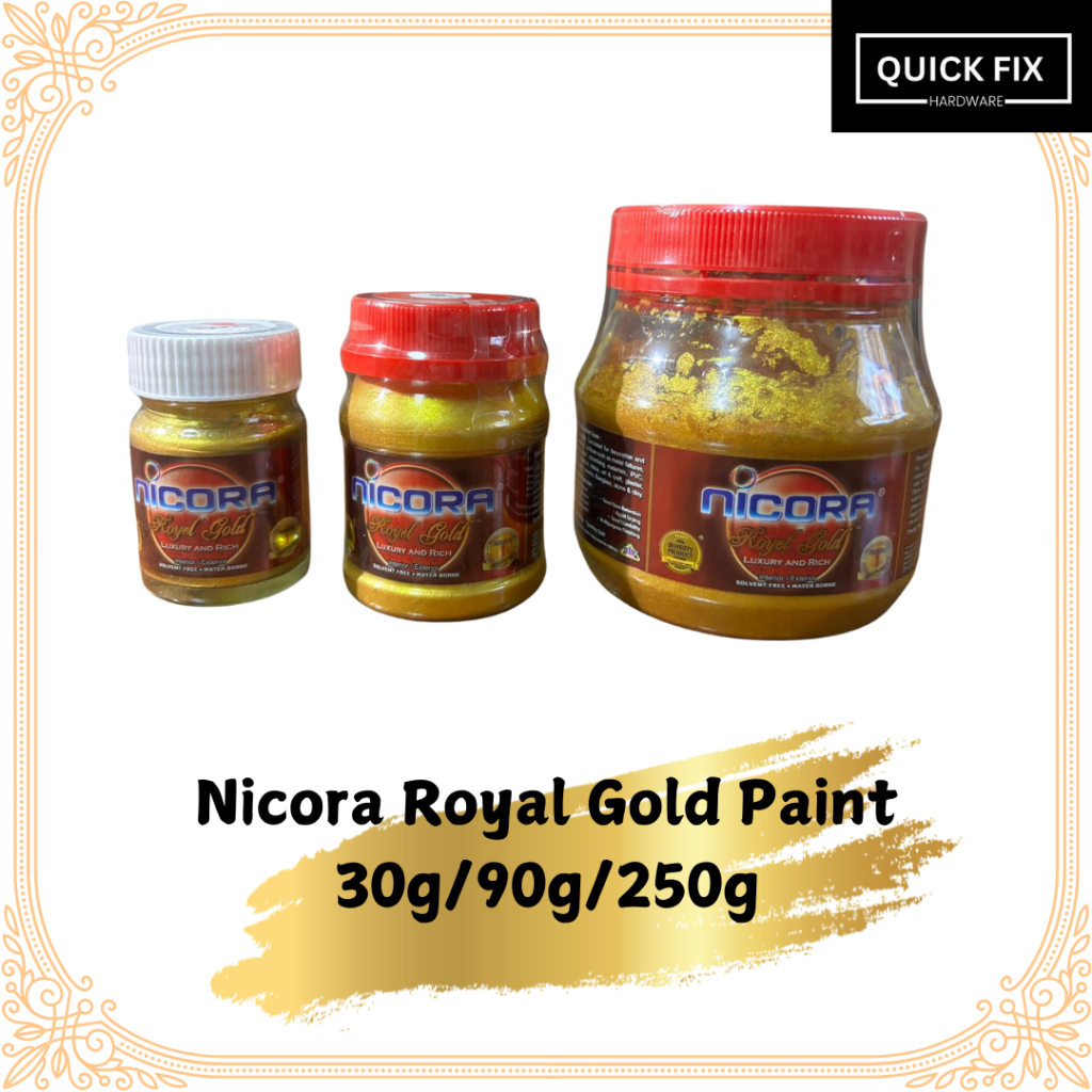 Nicora Royal Gold Paint (Water-based) for statues/wood/sculpture ...