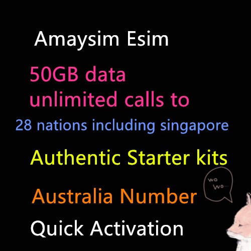 Australia eSIM / Amaysim Australia Sim Card Fast 4G/5G speed /Local Australia Number/ roaming ...