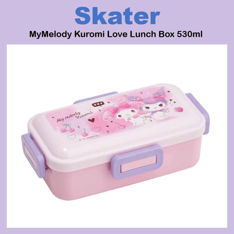 [SKATER] MyMelody Kuromi Love Lunch Box 530ml PFLB6AG Made in Japan | Shopee Singapore