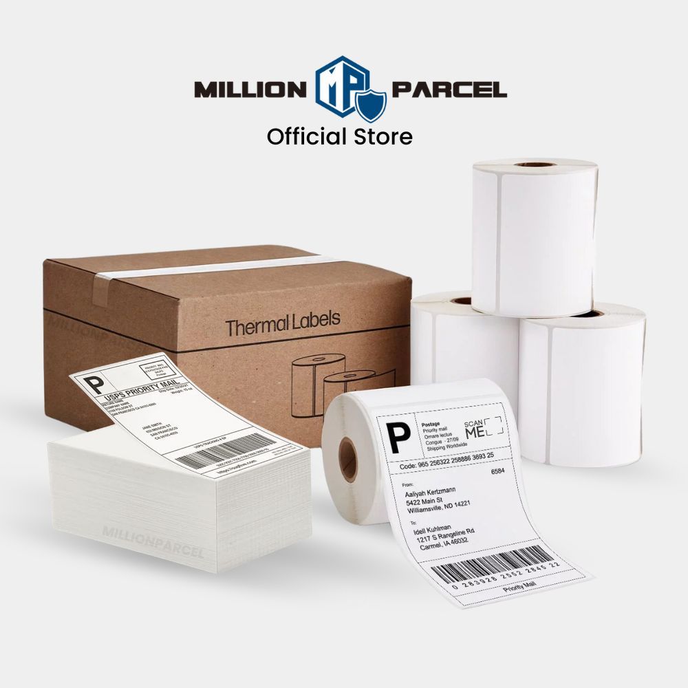 MillionParcel Thermal Printer Label Sticker| Shipping Label | Waybill ...