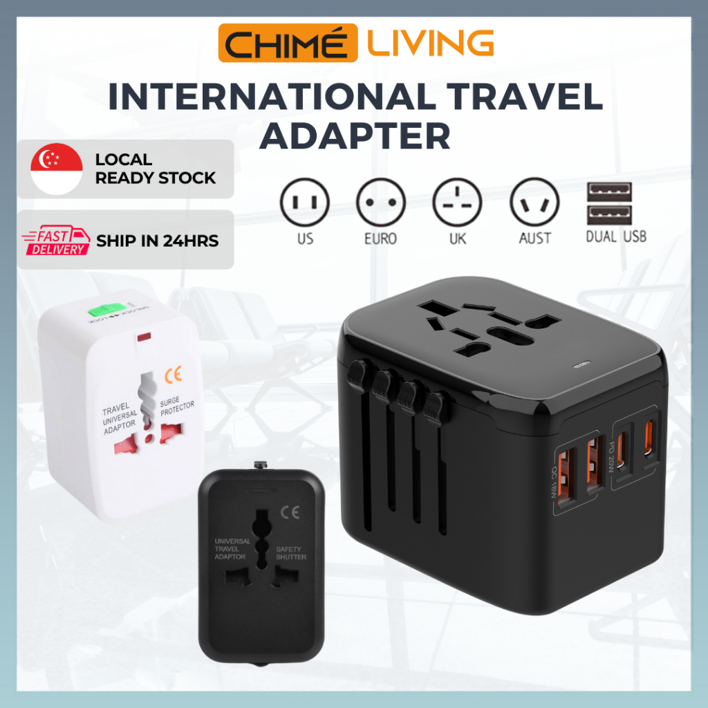 Universal International Travel Adapter: Compact for 150 Countries ...