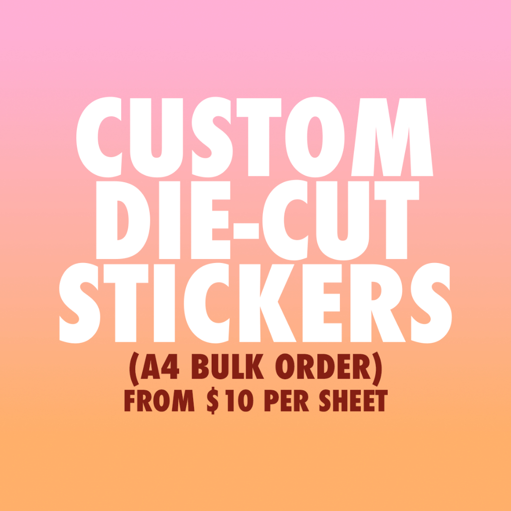 custom die-cut stickers (A4 size) | Shopee Singapore
