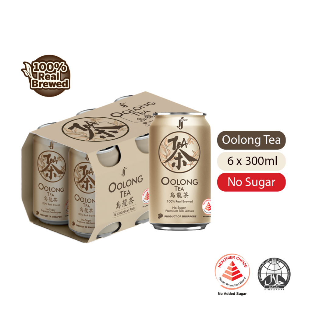 JJ Oolong Tea No Added Sugar (6 X 300ml) | Shopee Singapore