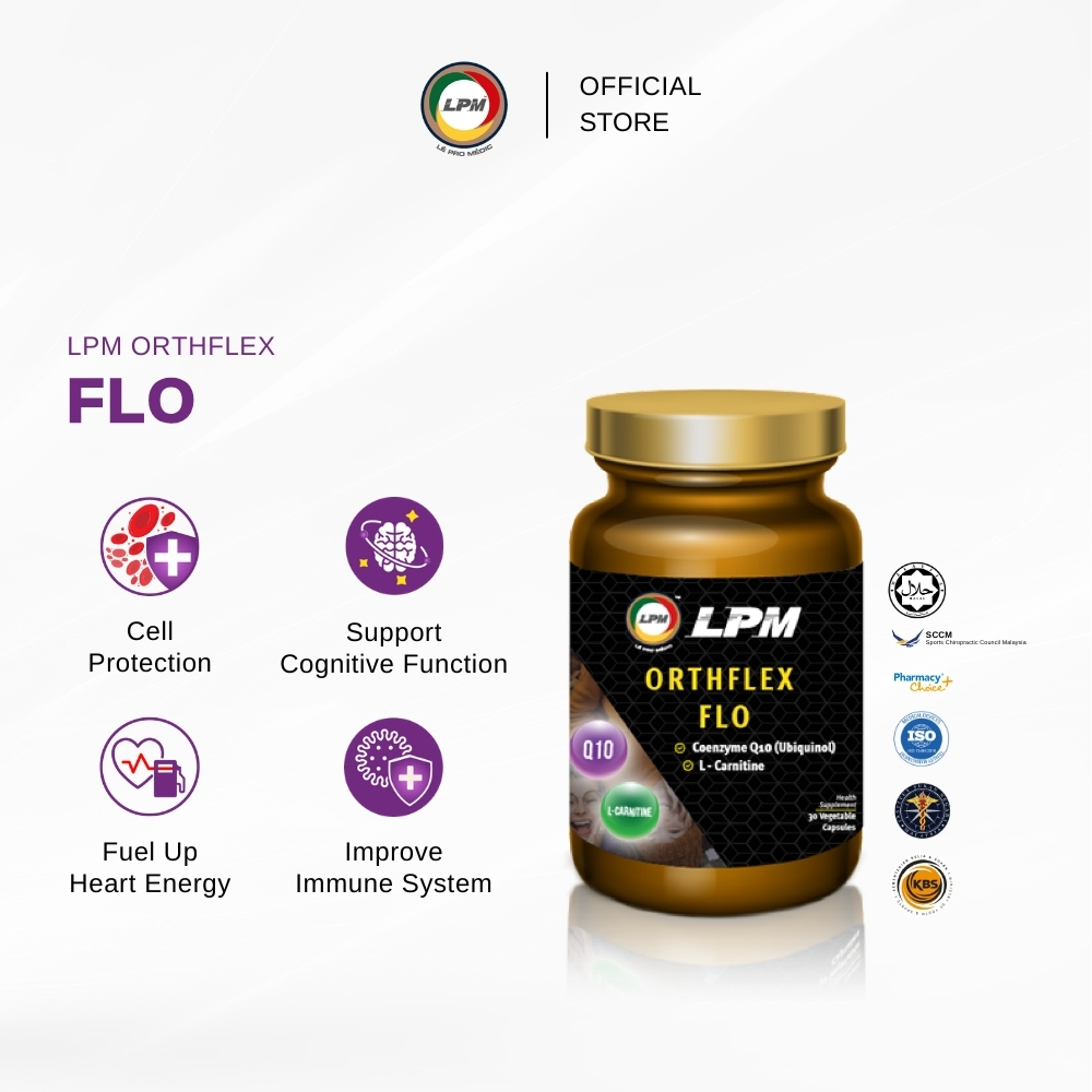 LPM ORTHFLEX FLO Supplement with Coenzyme Q10 CoQ10 and L Carnitine for ...