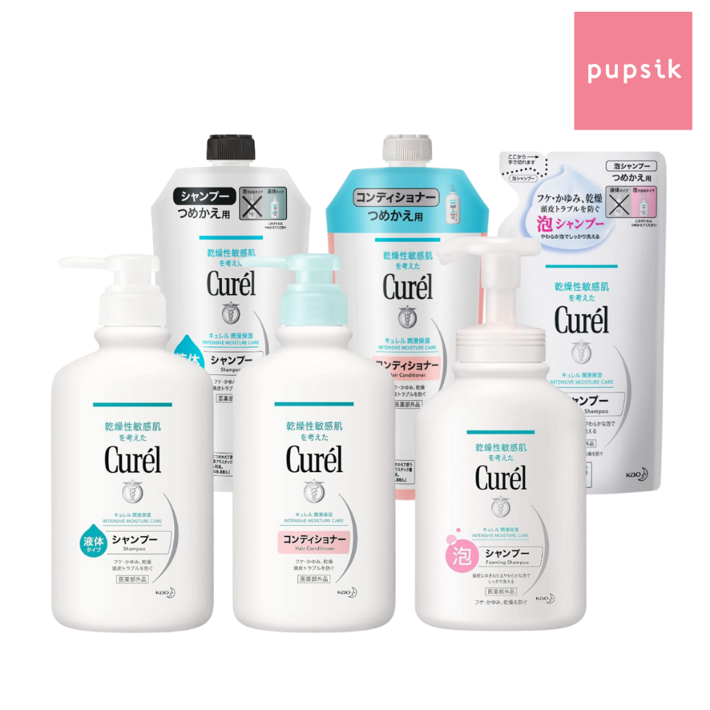Curel Intensive Moisture Care Shampoo & Conditioner / Refills (6 Types ...
