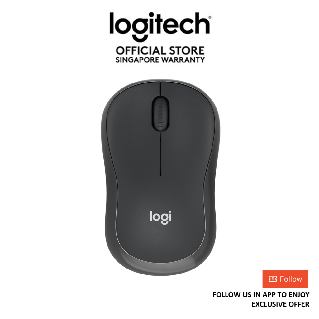 Logitech M241 Silent Bluetooth Wireless Mouse - Graphite, Less Noise ...