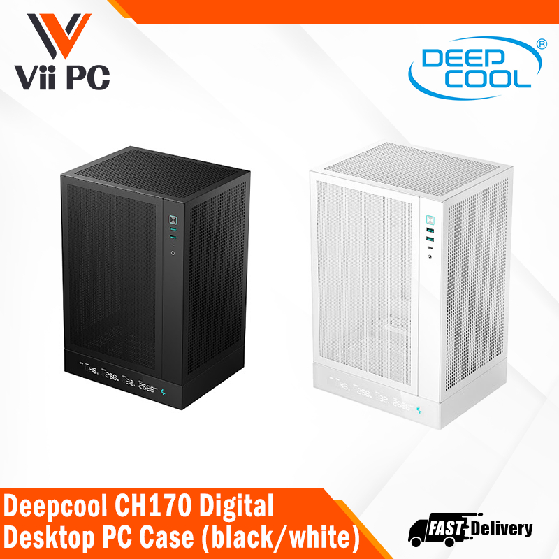 Deepcool CH170 Digital ITX Desktop PC Case (Black/White) | Shopee Singapore